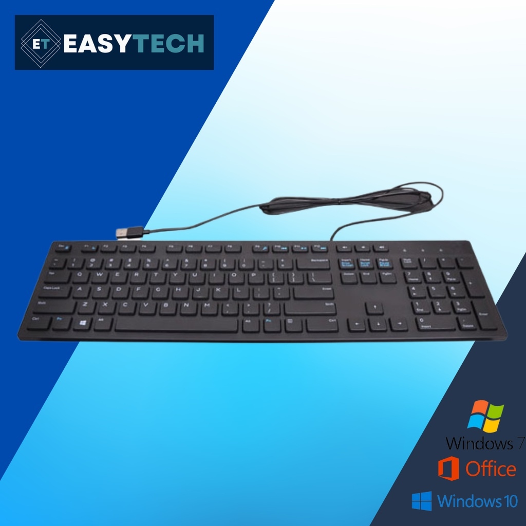 heat sellrfoyqm EASYTECH Dell KB216 Multimedia USB Slim chocolate keys ...