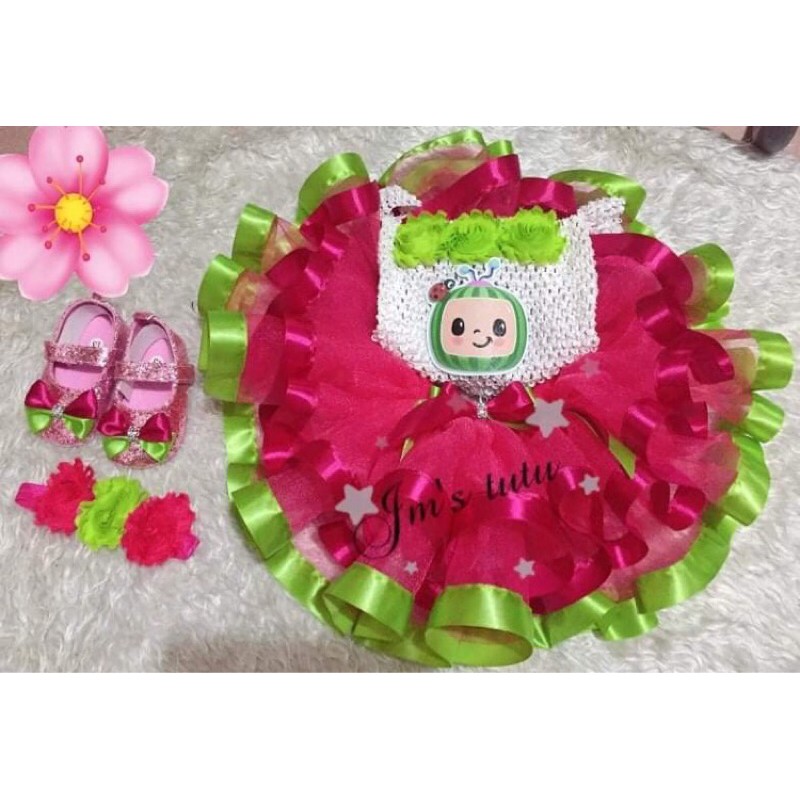cocomelon inspired ribbon trimm tutu | Lazada PH