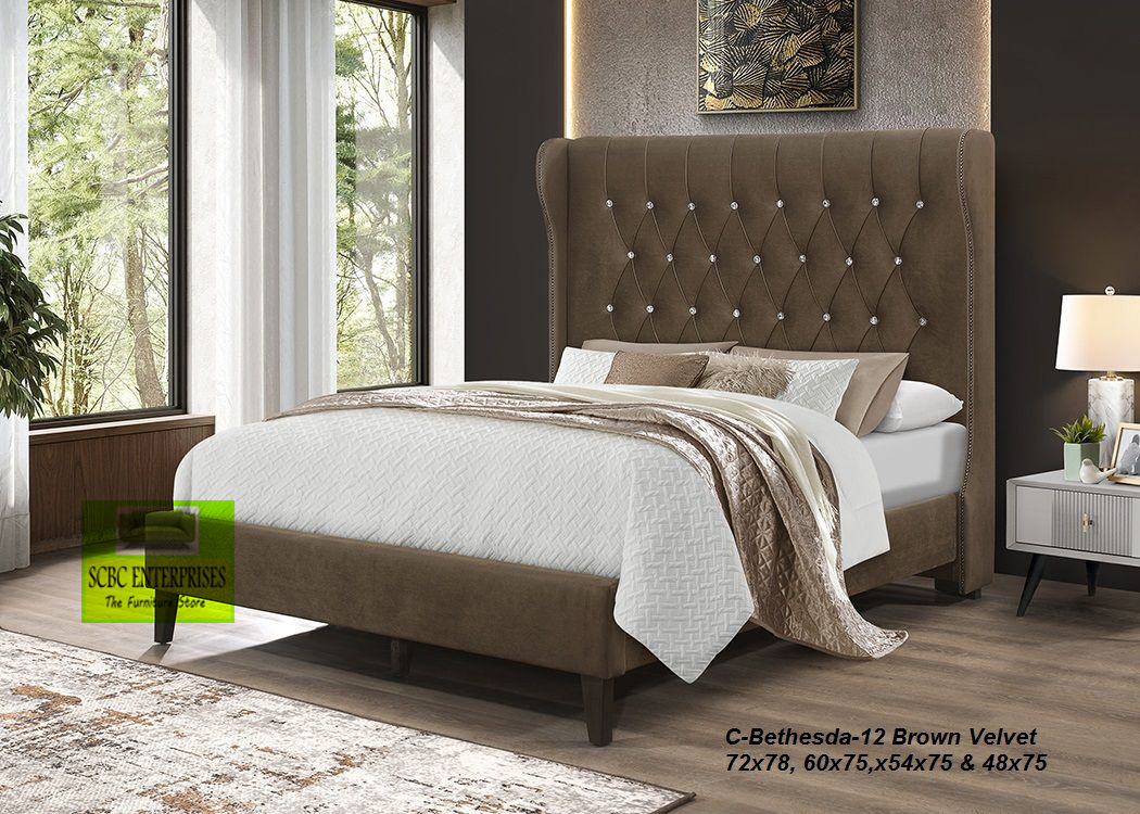 SCBC (DBS) (FREE ASSEMBLY) Padded Bedframe Bethesda 48x75 (Double) (PM ...