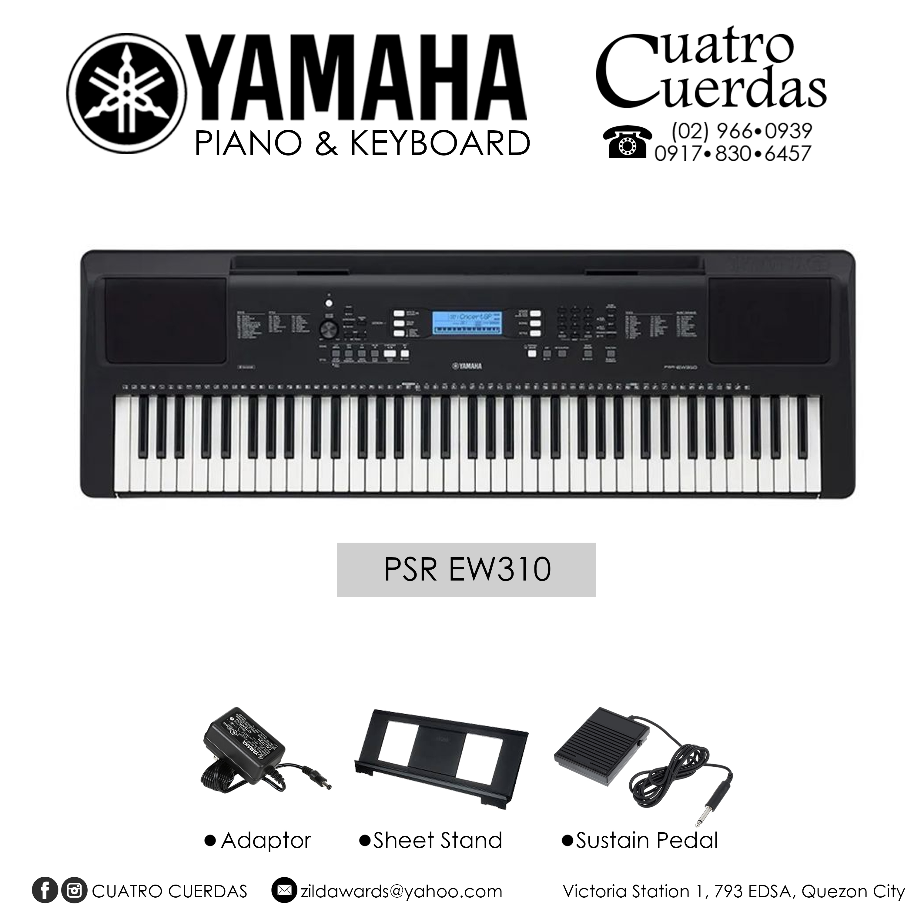 Yamaha PSR-EW310 76-Keys Portable Keyboard | Lazada PH