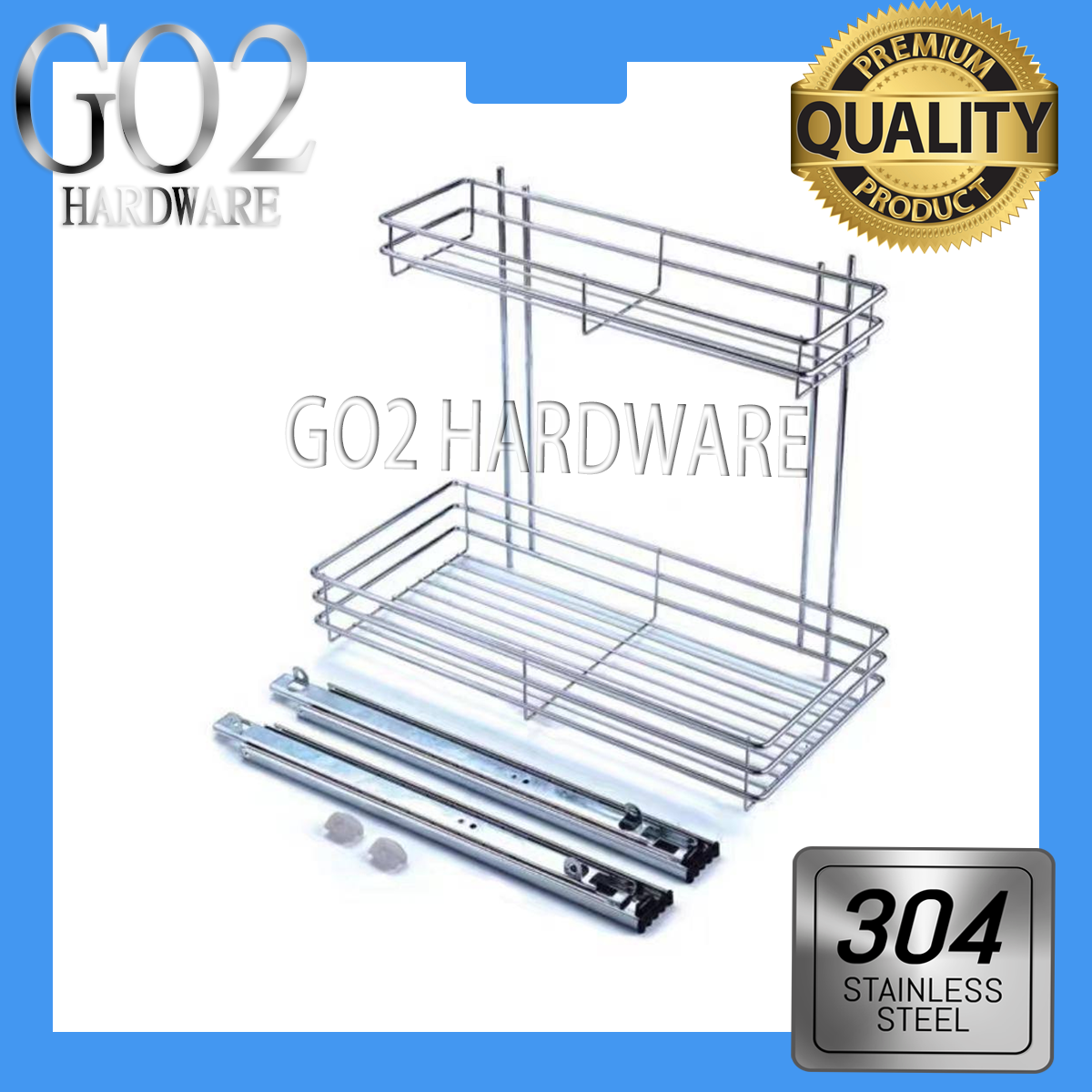 2 Layers Condiments Pullout Basket for Kitchen Cabinet | Lazada PH