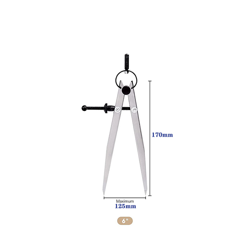 Wing Divider Leather Stitch Hole Distance Measure Compass Lockable ...