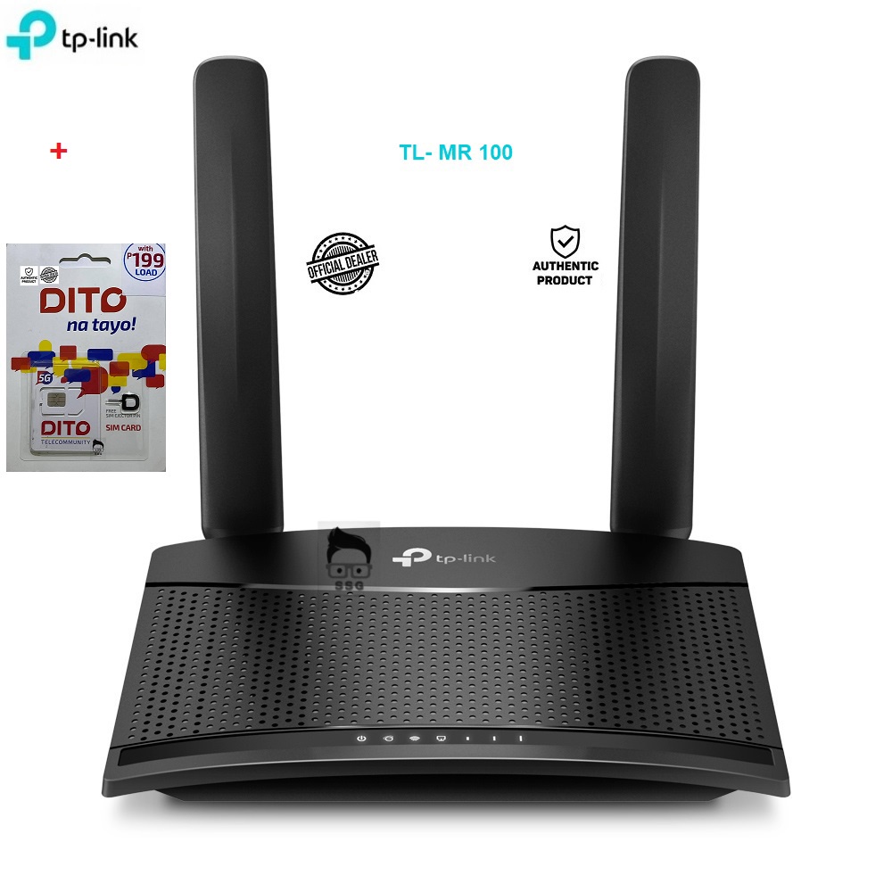 Tp Link TL-MR100 4g LTE Sim Card Wi-Fi Router 300mbps with Local ...