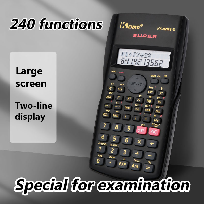 DEXIN Scientific Calculator 82MS Function Formula Students Engineer Examinations Professional ...