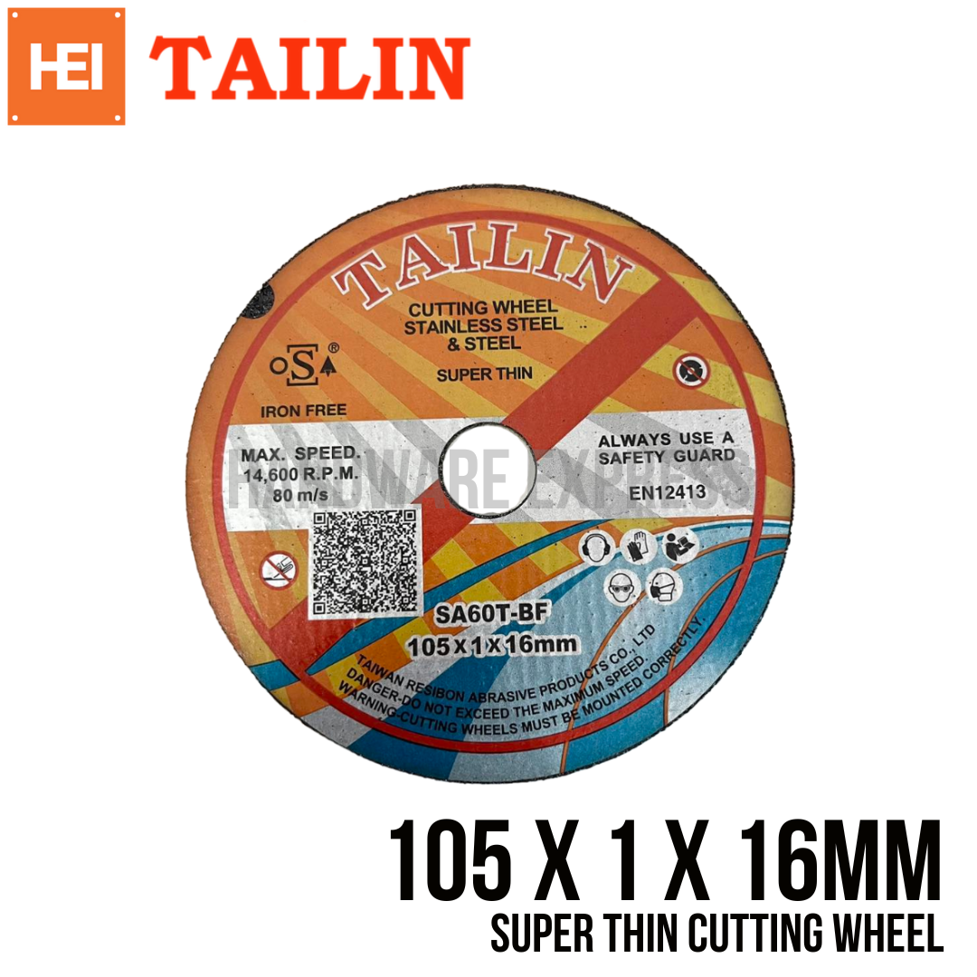 Tailin Super Thin Reinforced Cut-Off Wheel Cutting Disc 105 x 1 x 16mm ...