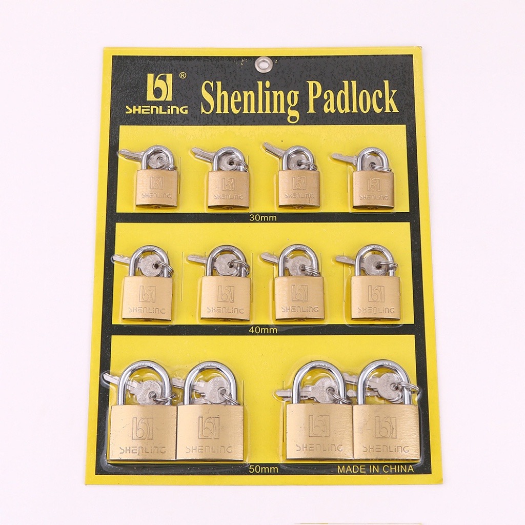 Shenling Padlock 12pcs per pad 20-25-30mm 25-30-40mm 30-40-50mm | Lazada PH