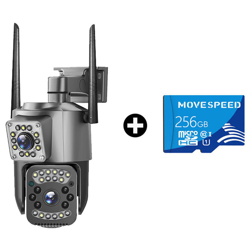 V380 PRO Dual Lens CCTV Camera connect cellphone Two-Way Audio cctv ...