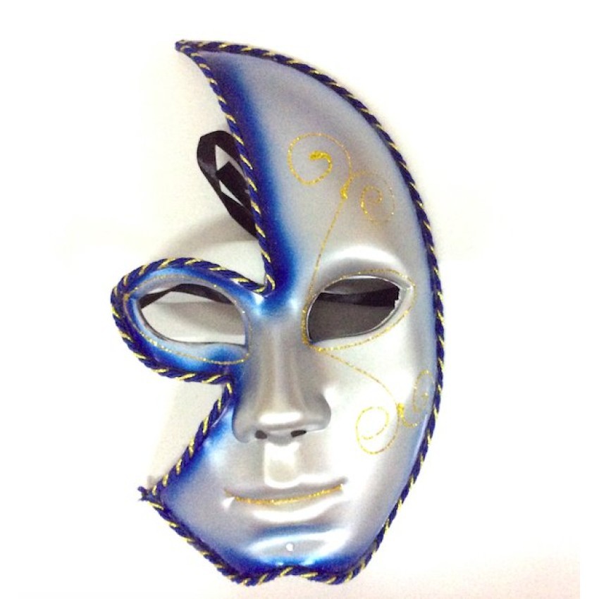 Partyline Half Face Costume Party Masquerade Mask (Blue) | Lazada PH