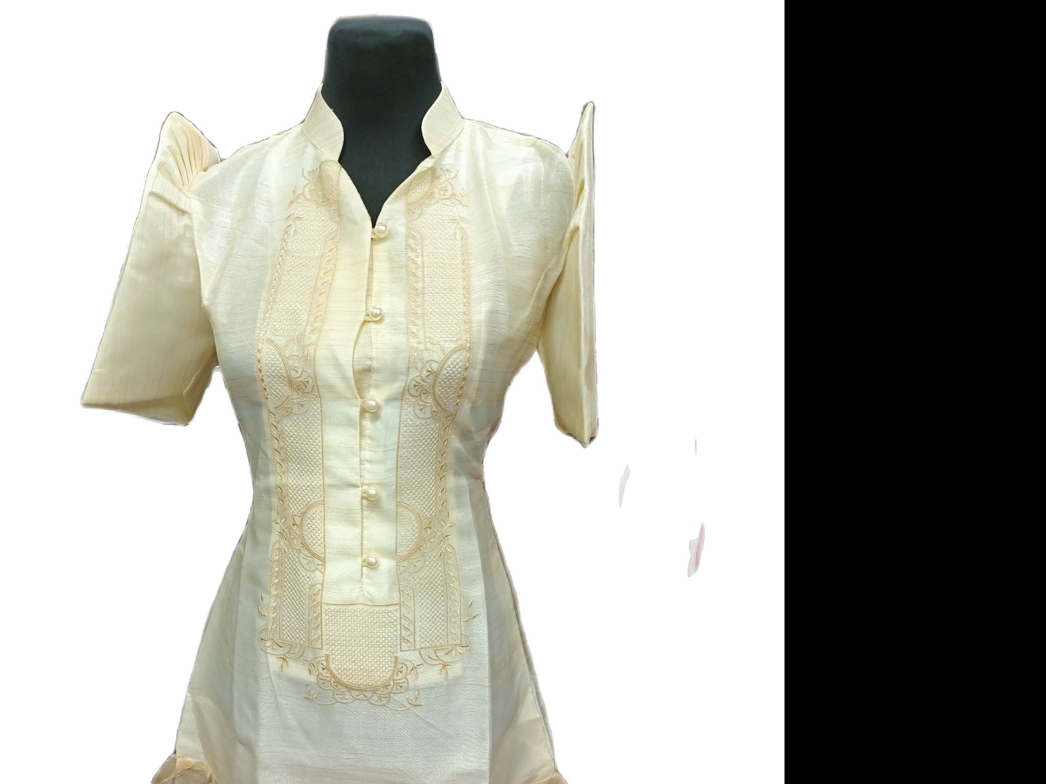 PRIMA B Modern FILIPINIANA DRESS LADY BARONG TAGALOG National Costume ...