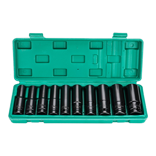 ATO Wrench Socket 10 pcs Set 1/2'' Electric Power Tool Hex Socket Set ...