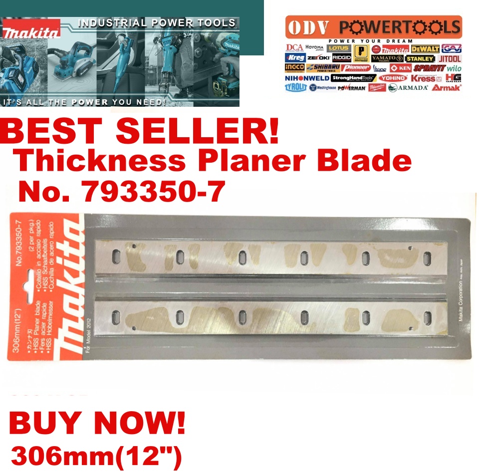 Makita 793350-7 Thickness Planer Blade for 2012NB ~ ODV POWERTOOLS ...