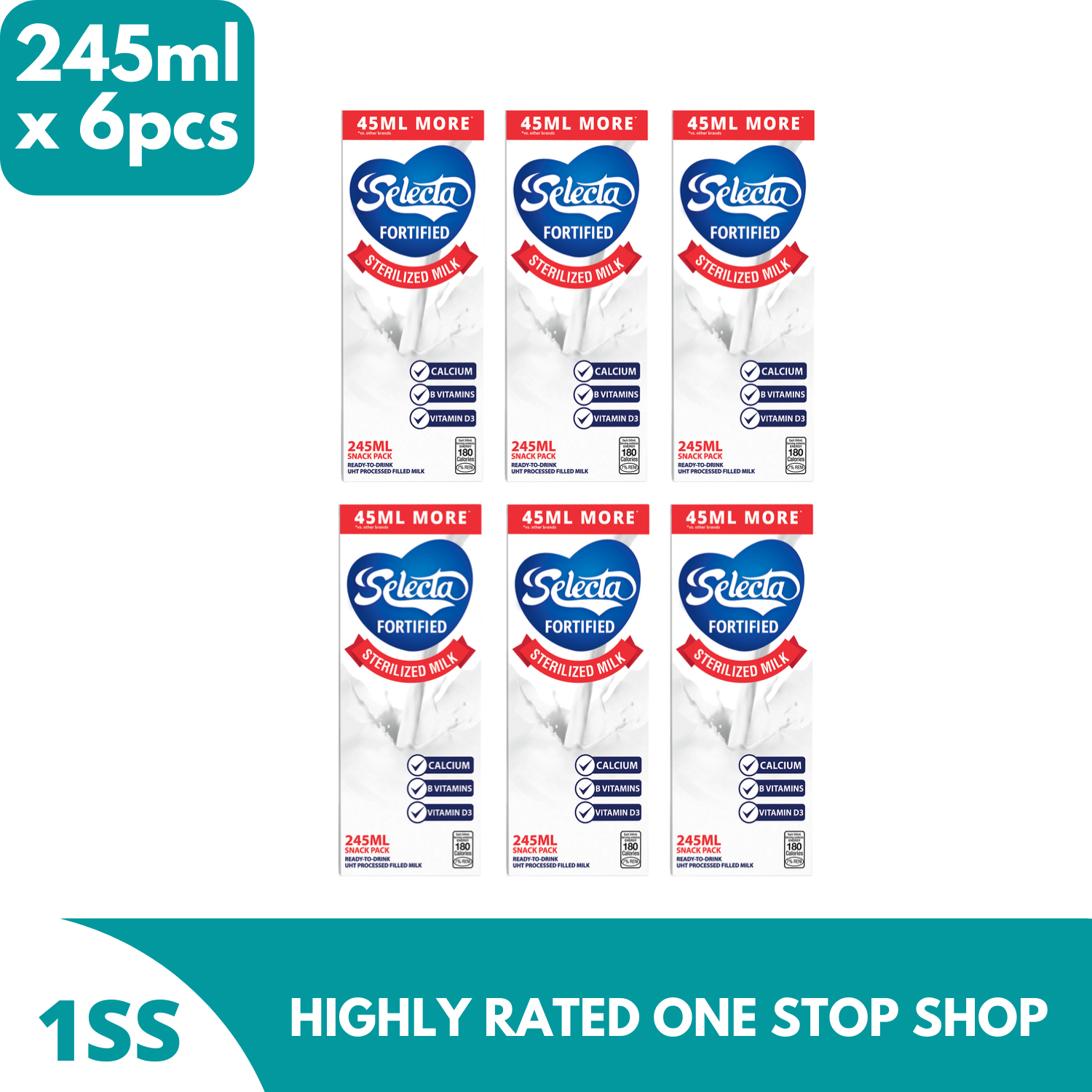 Selecta Fortified Sterilized Milk 245ml x 6pcs | Lazada PH