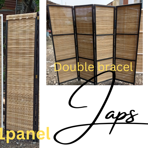 JAPANESE STYLE DIVIDER FREE VARNISH ROOM PARTITION 4 PANELS | Lazada PH