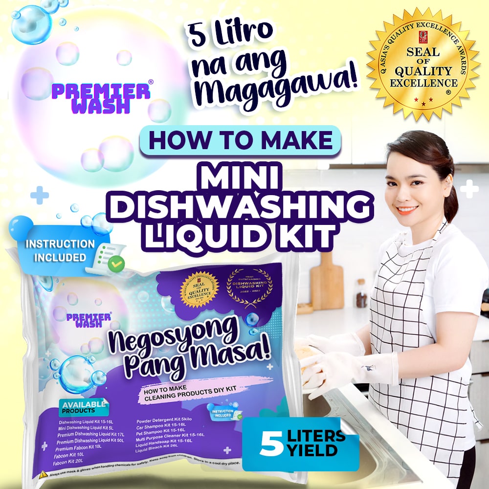 MINI DISHWASHING LIQUID KIT 5 LITERS YIELD PREMIER WASH | Lazada PH
