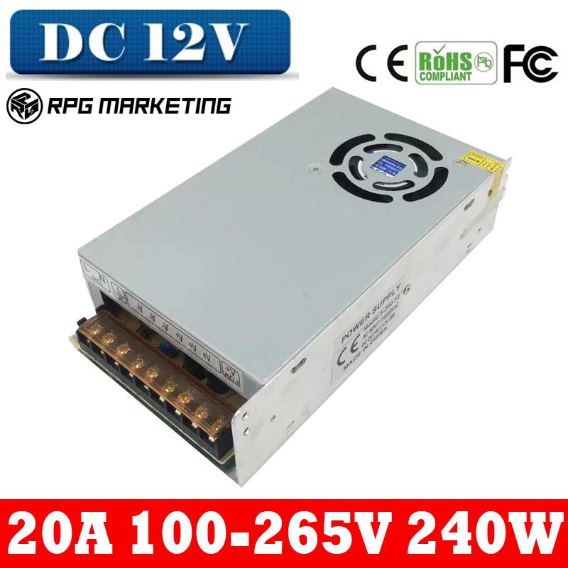 RPG DC 12v 30A/20A/15A/10A/5A switching power supply driver for cctv led light 100-265V | Lazada PH