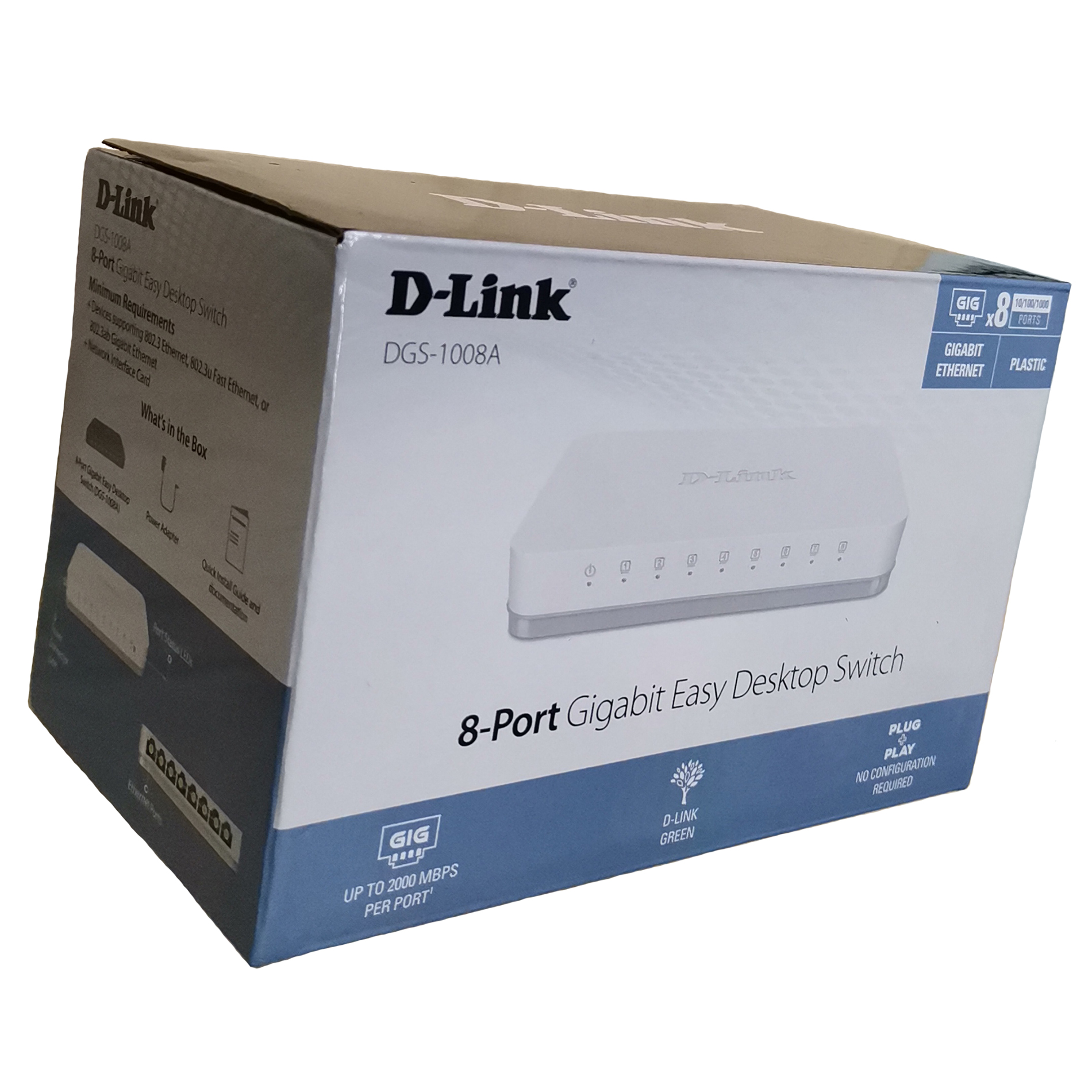 D Link DGS 1008A 8 Port Gigabit 10 100 1000 Mbps Easy Desktop Switch D Link DGS 1008A 8 Port Gigabit 10 100 1000 Mbps Easy Desktop Switch