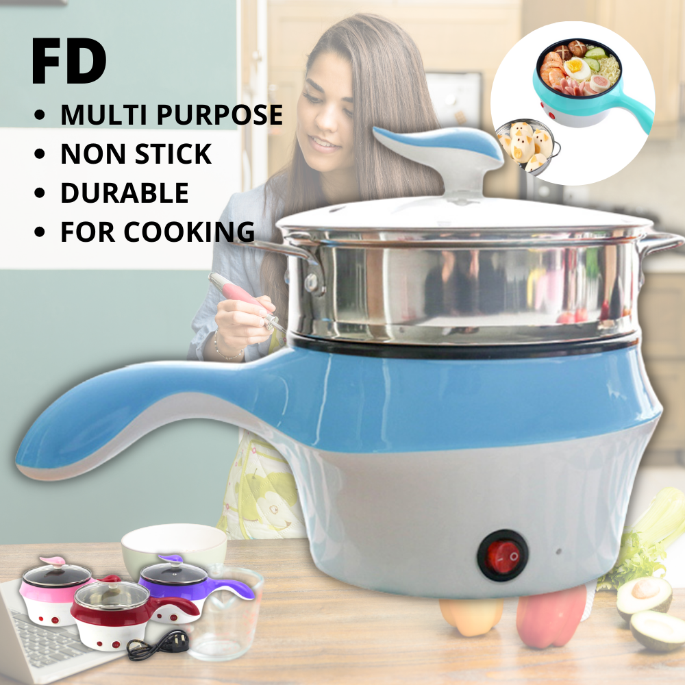 1.8 L Mini Electric Cooking Pot with Non-Stick Coating ( Safe ...