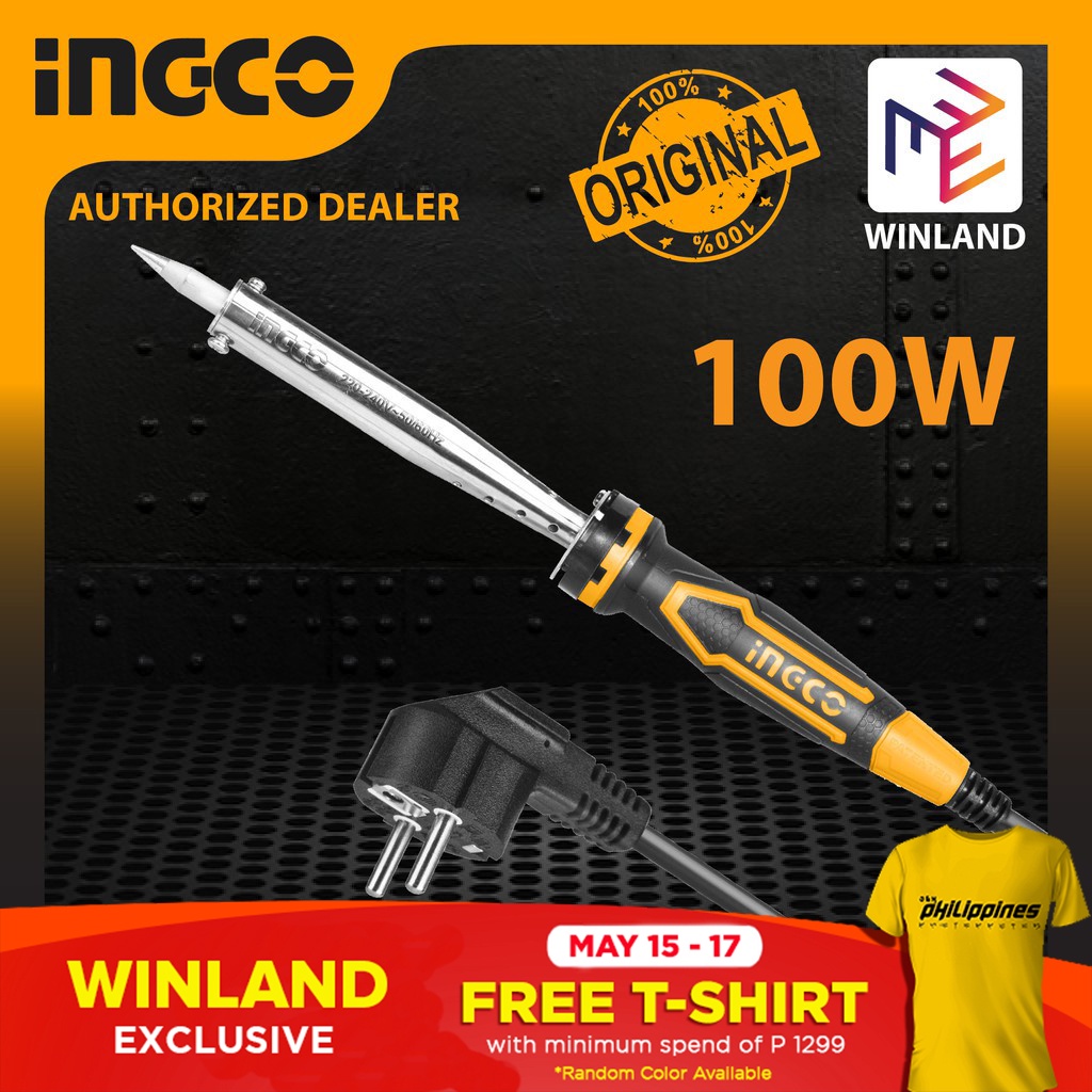 INGCO Original Industrial Electric Soldering Iron 100W SI00108 *WINLAND ...