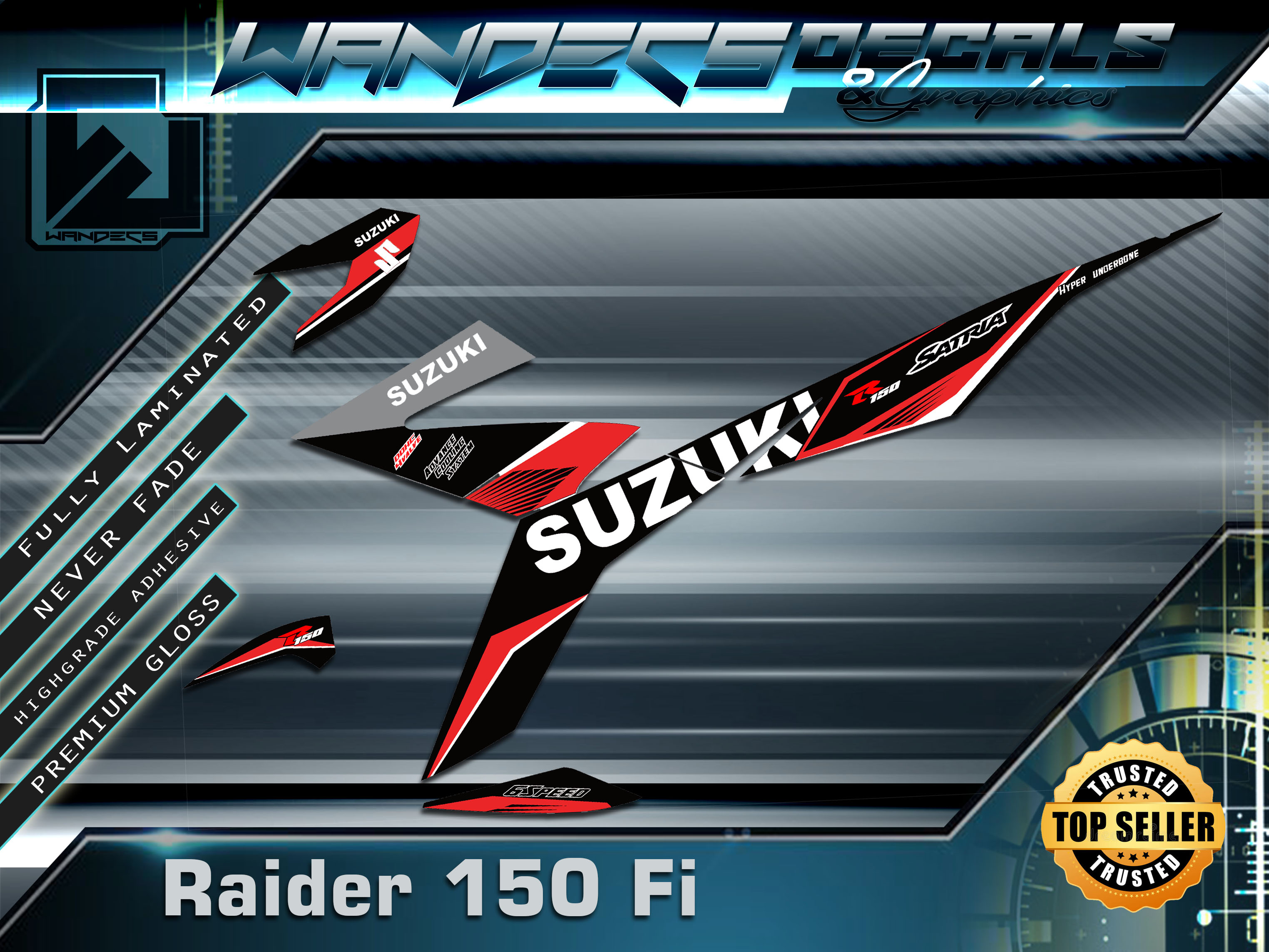 Raider 150 Fi Decals | Lazada PH