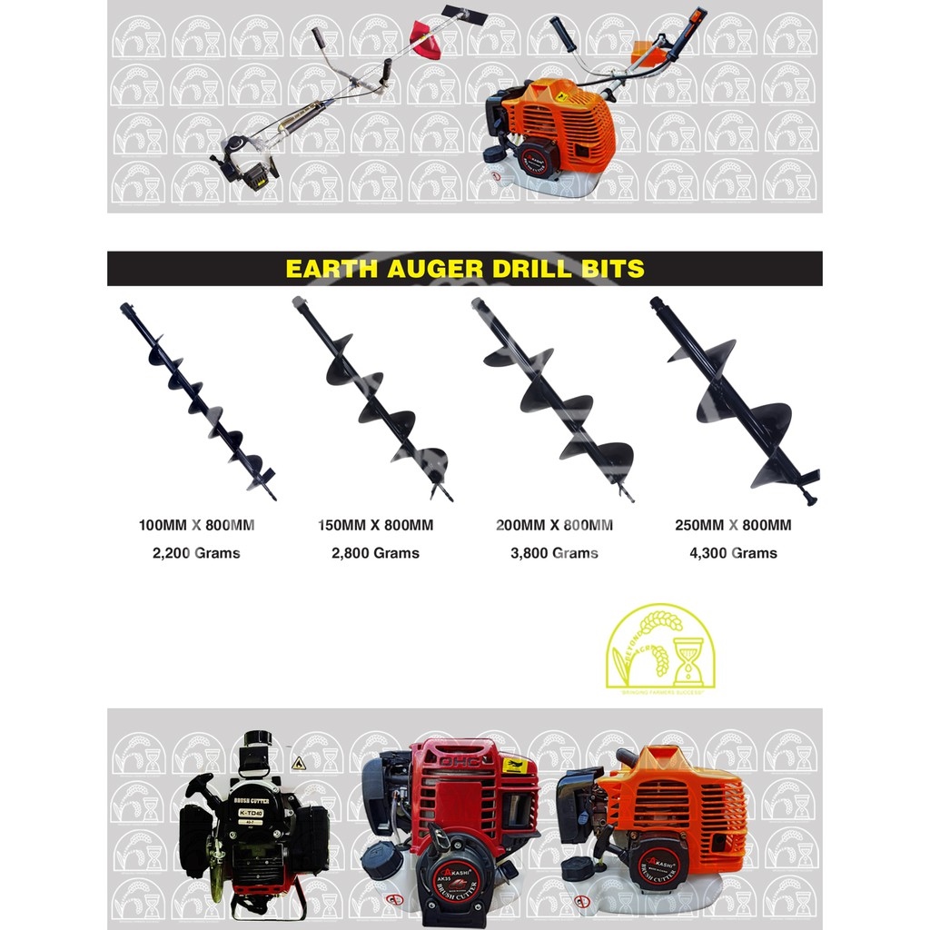 toolhom Soil Drill Bits / Earth Auger Drill Bit for Earth Auger ...