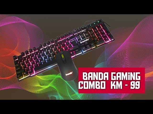 Banda KM-99 Keyboard and Mouse Gaming Combo Rainbow Backlit with free ...