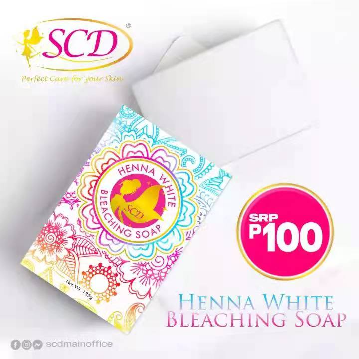 SCD HENNA WHITE BLEACHING SOAP 135G 100% ORIGINAL | Lazada PH