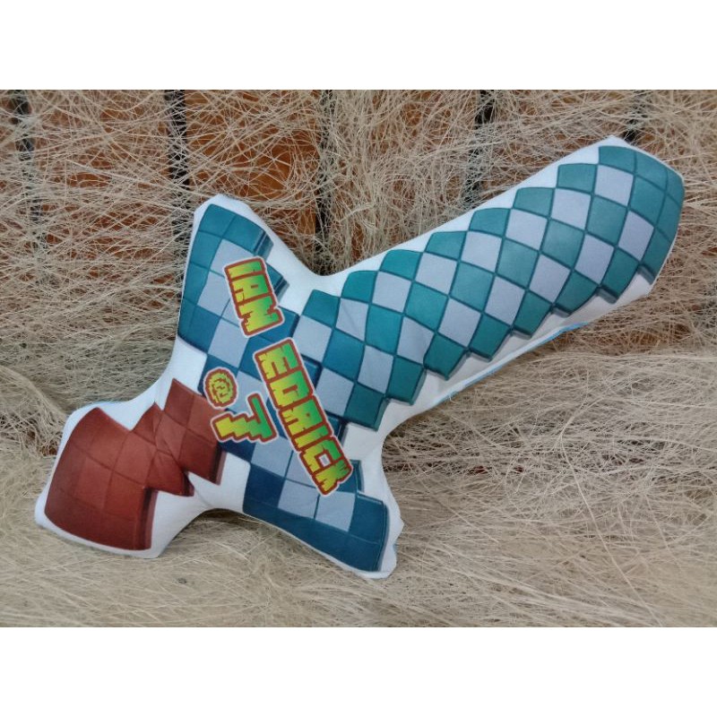 Minecraft Pickaxe and Sword Shaped pillow in Big SizeTVF | Lazada PH