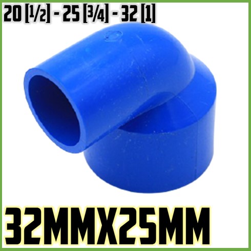 JM H-0006 | PVC Blue Elbow Reducer - L Reducer | 1/2-3/4 | 1/2-1 | 3/4 ...