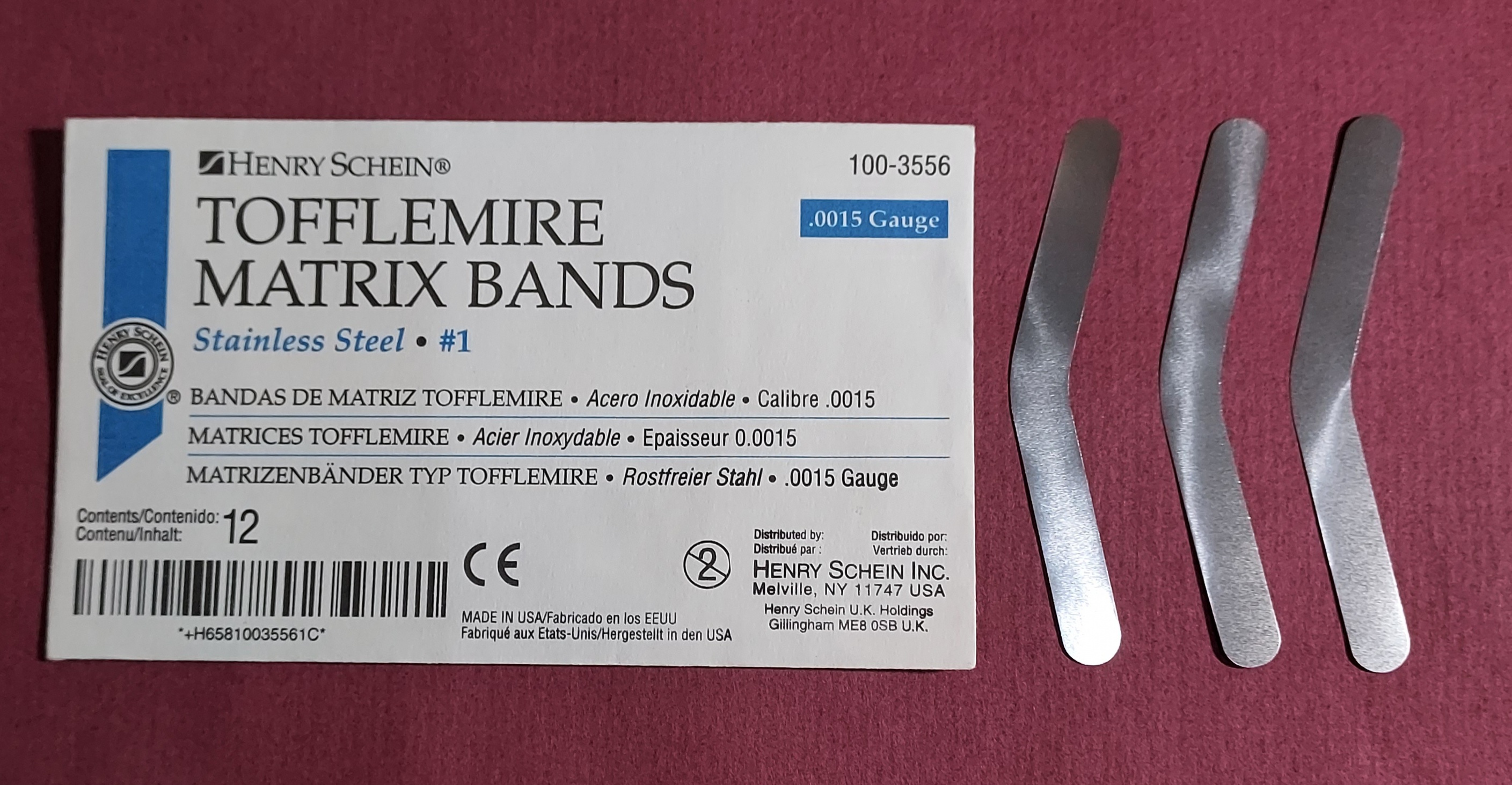 Tofflemire Matrix Bands #1 (HENRY SCHEIN Brand) | Lazada PH