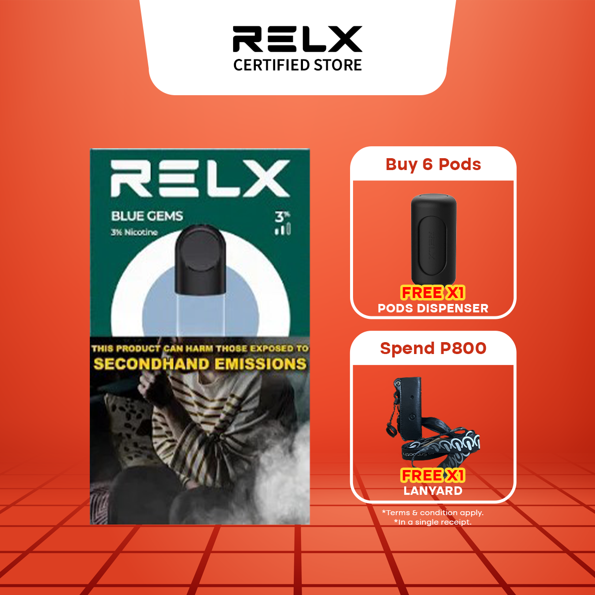 RELX INFINITY POD- BLUE GEMS 18mg/ml Nicotine | Lazada PH