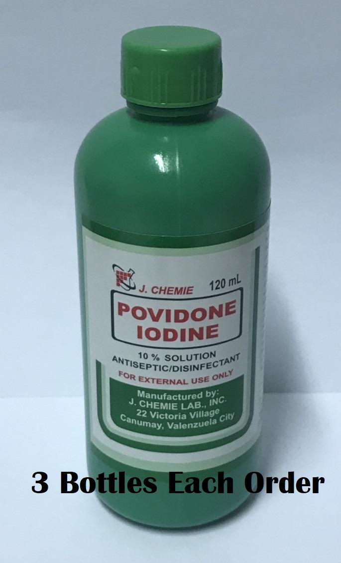 Povidone Iodine 120ml - Sets of 3 | Lazada PH