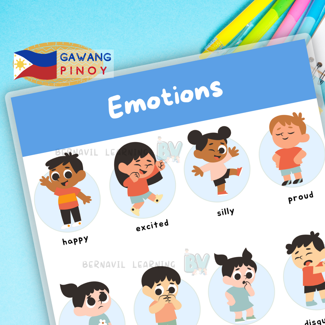 Emotions Chart | Laminated Educational Chart | Lazada PH