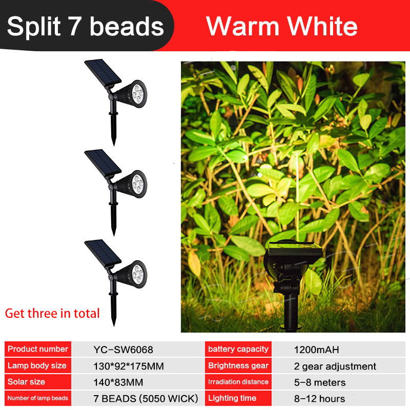 Solar spotlights Outdoor waterproof lawn lights Solar Christmas lights ...