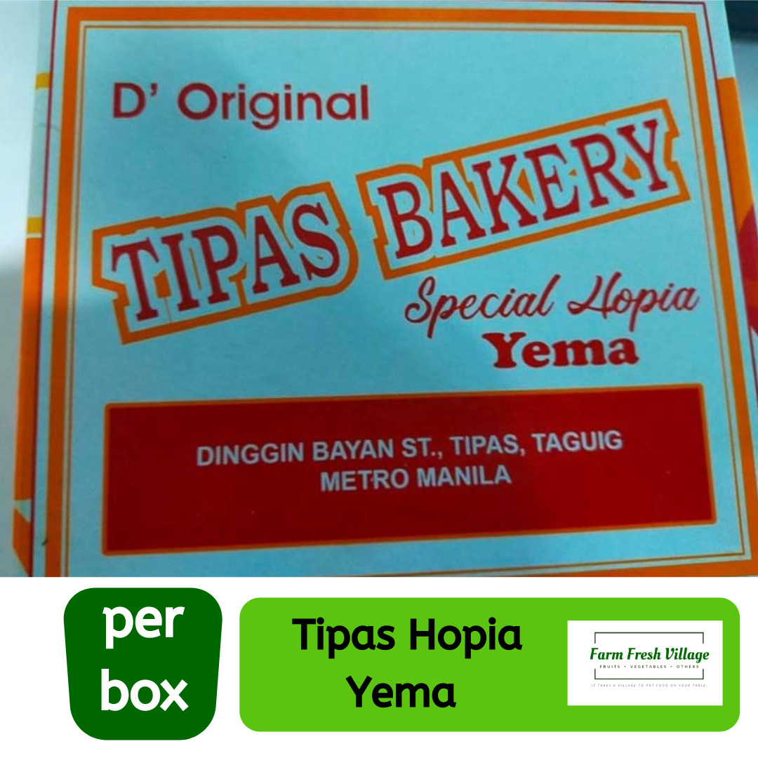 Farm Fresh Village Tipas Hopia Yema flavor ; 10 pieces per box | Lazada PH