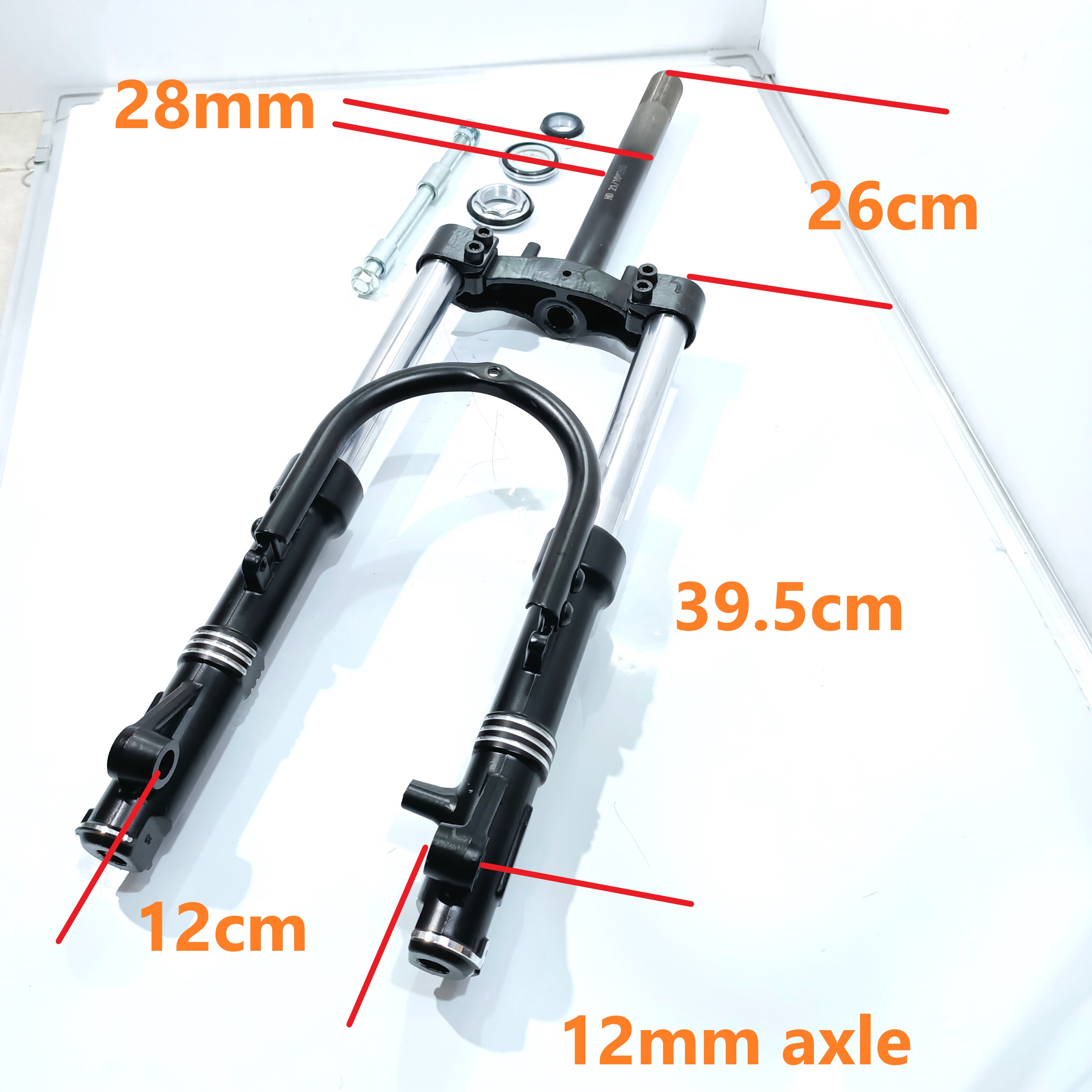 ebike front fork for etrike, a complete set with headset bearing, drum ...
