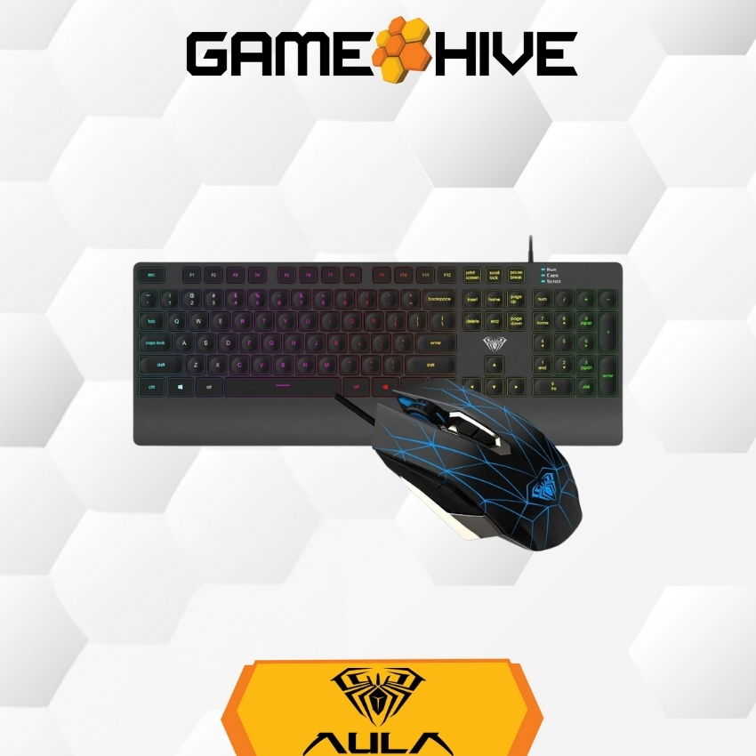 Aula T201 Wired Keyboard & Mouse | Keyboard | Mouse | Combo keyboard ...