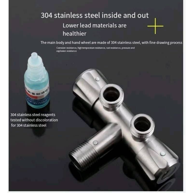 Dual Control Angle Valve (1/2x1/2x1/2) Sus 304 Stainless Steel | Lazada PH