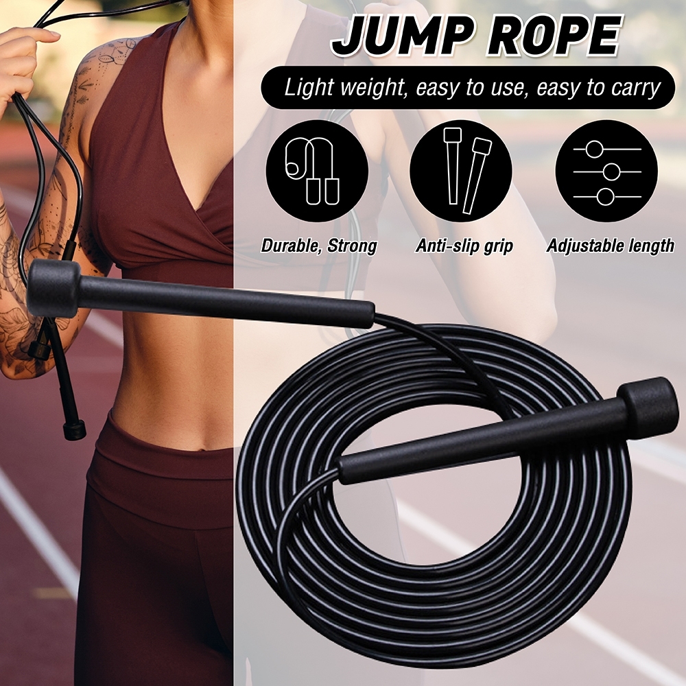 PVC Neon Adjustable Jump Rope Training Speed Rope Sports Exercise ...