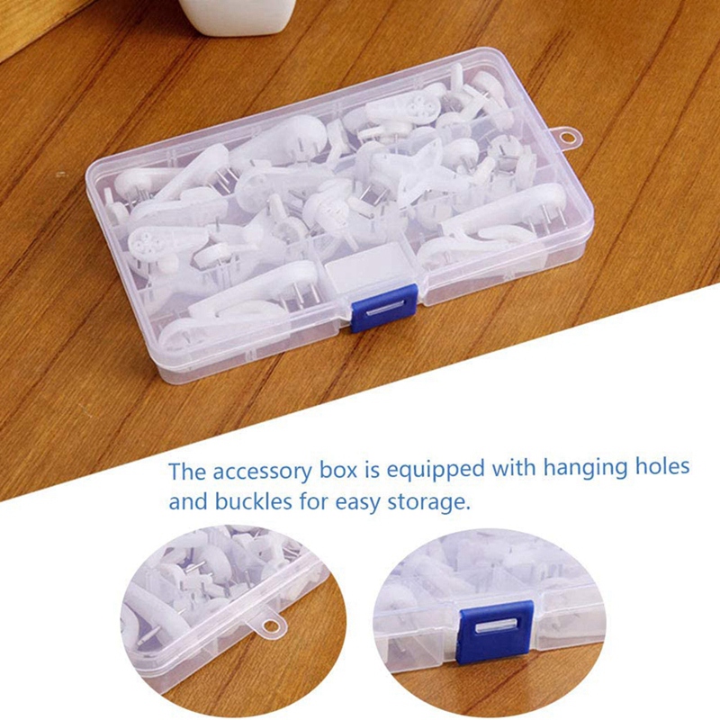 40Pcs Invisible Nail Screws Wall Hooks Picture Hangers Traceless Photo ...