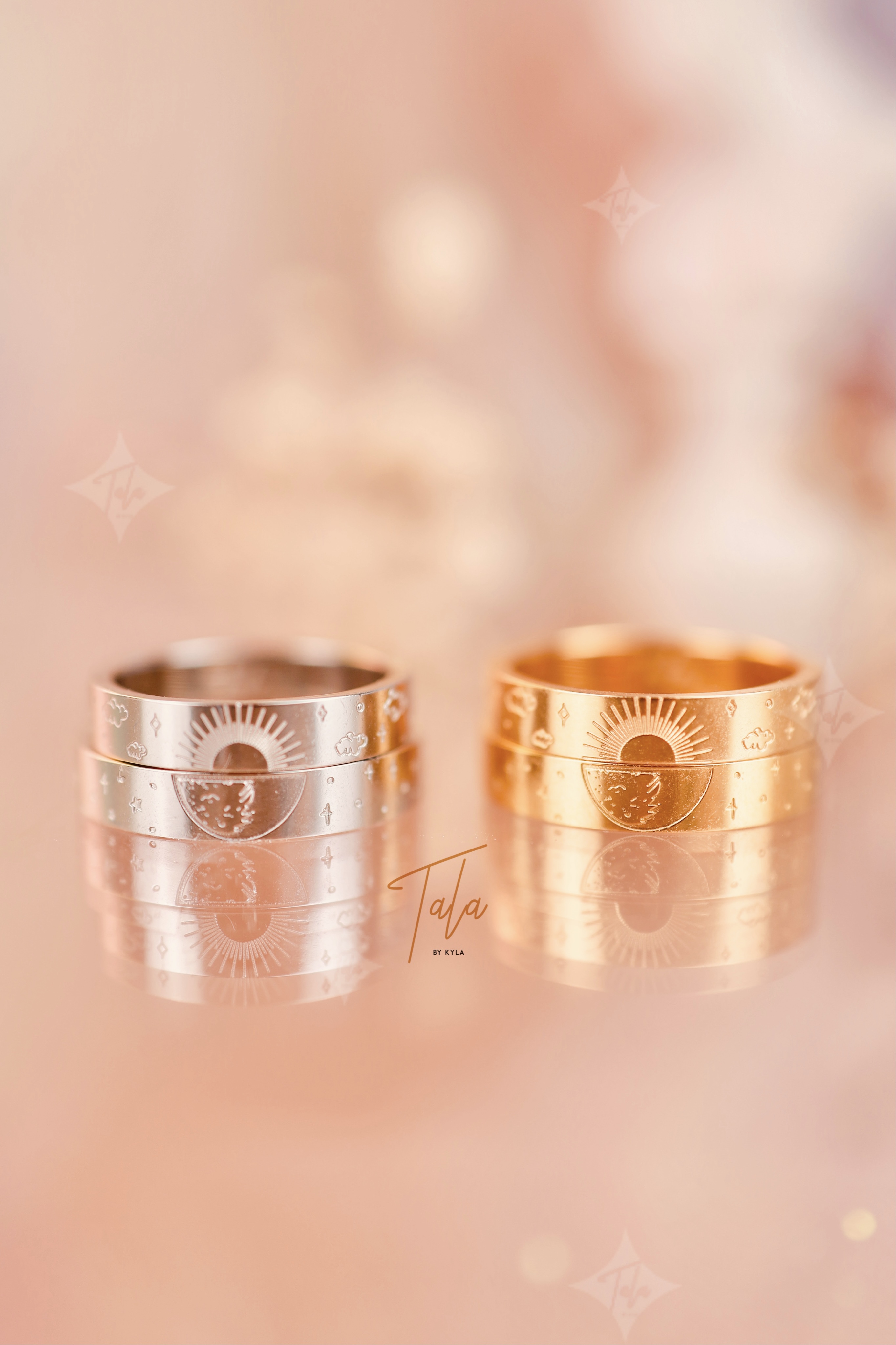 Tala by Kyla TBK Araw at Buwan Rings | Lazada PH