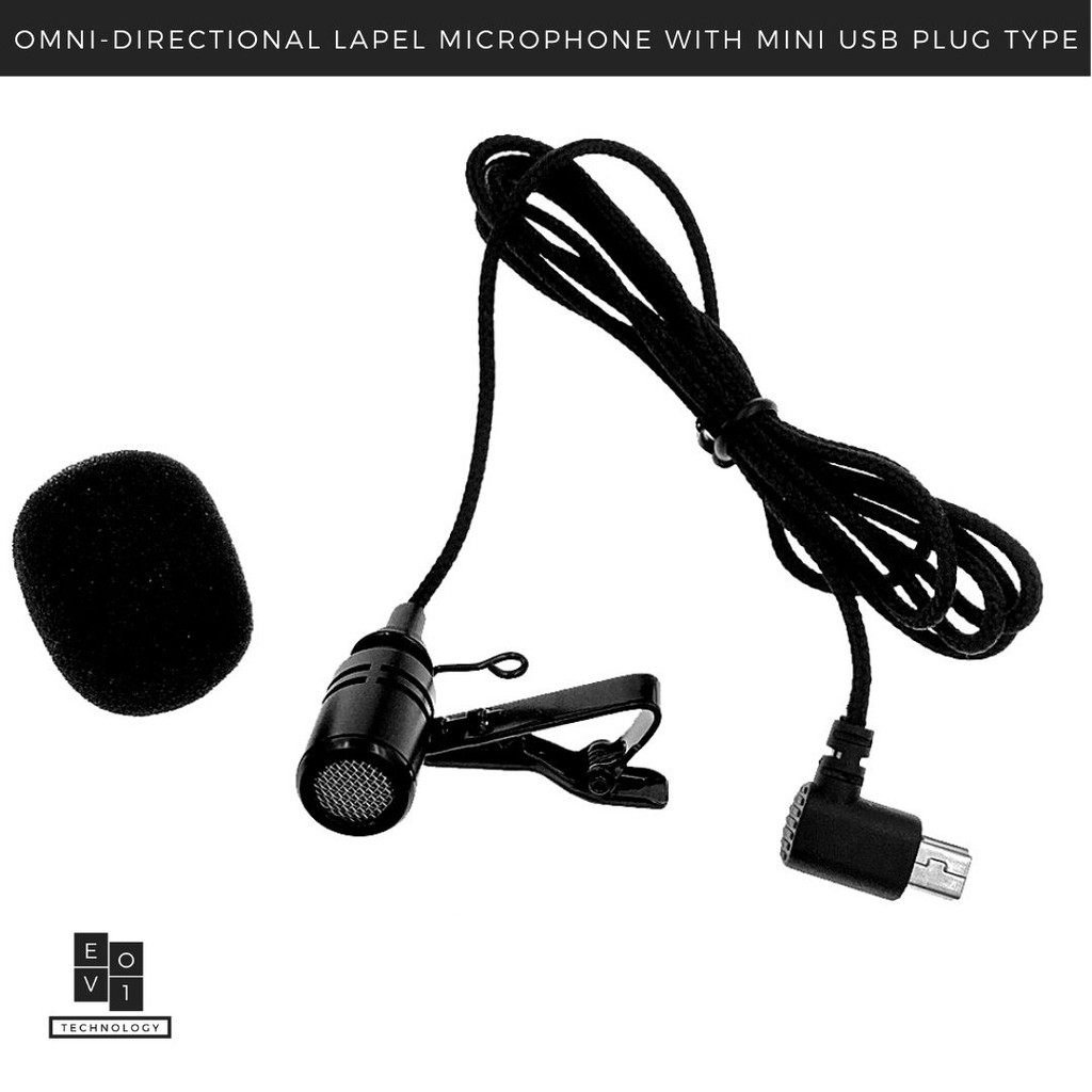 Mini USB Clip-On External Microphone for Action Camera (SJCAM 360, 6000 ...