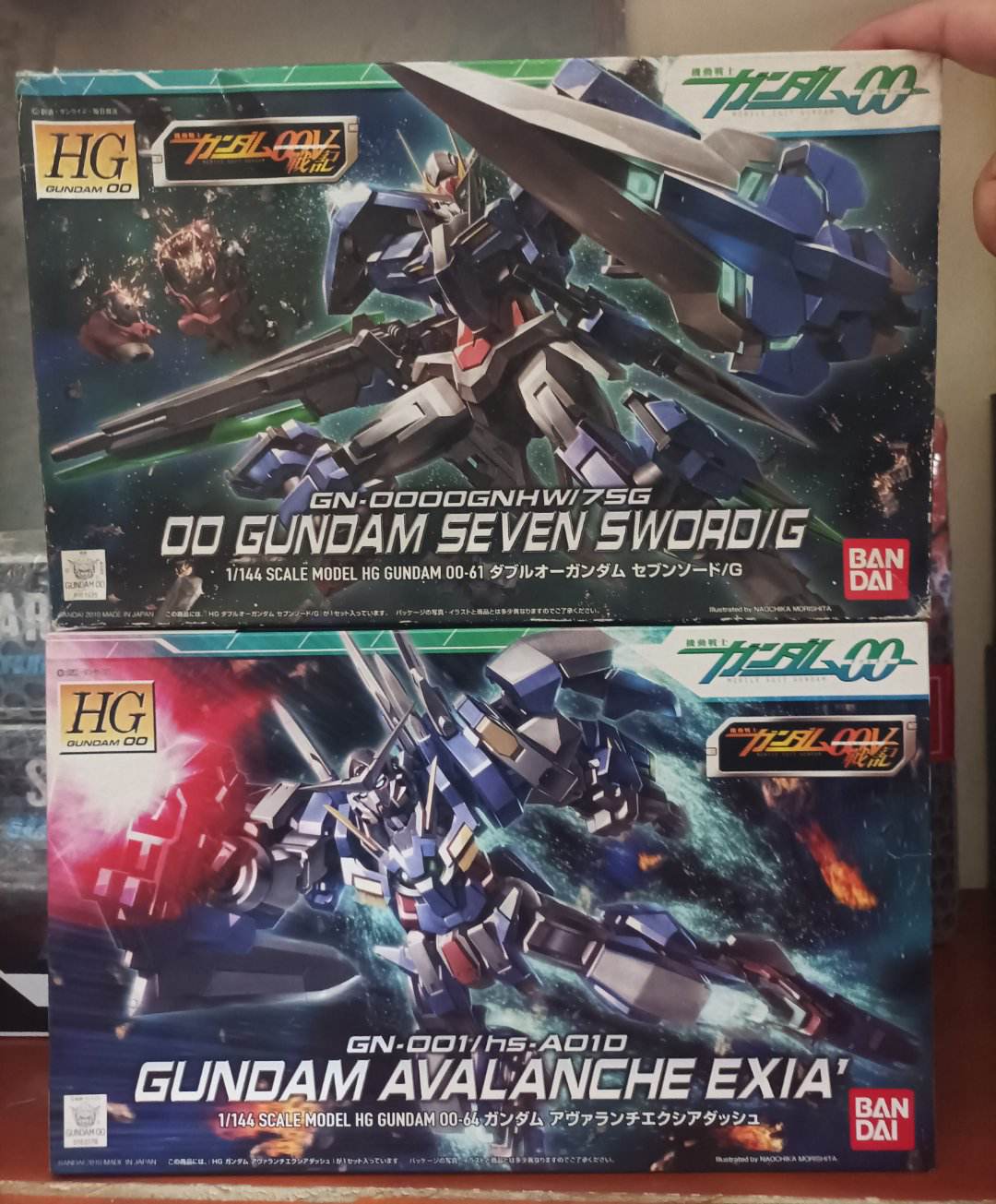 BUNDLE SET BANDAI HG 1/144 HG00 00 Gundam Seven Sword and Avalanche ...