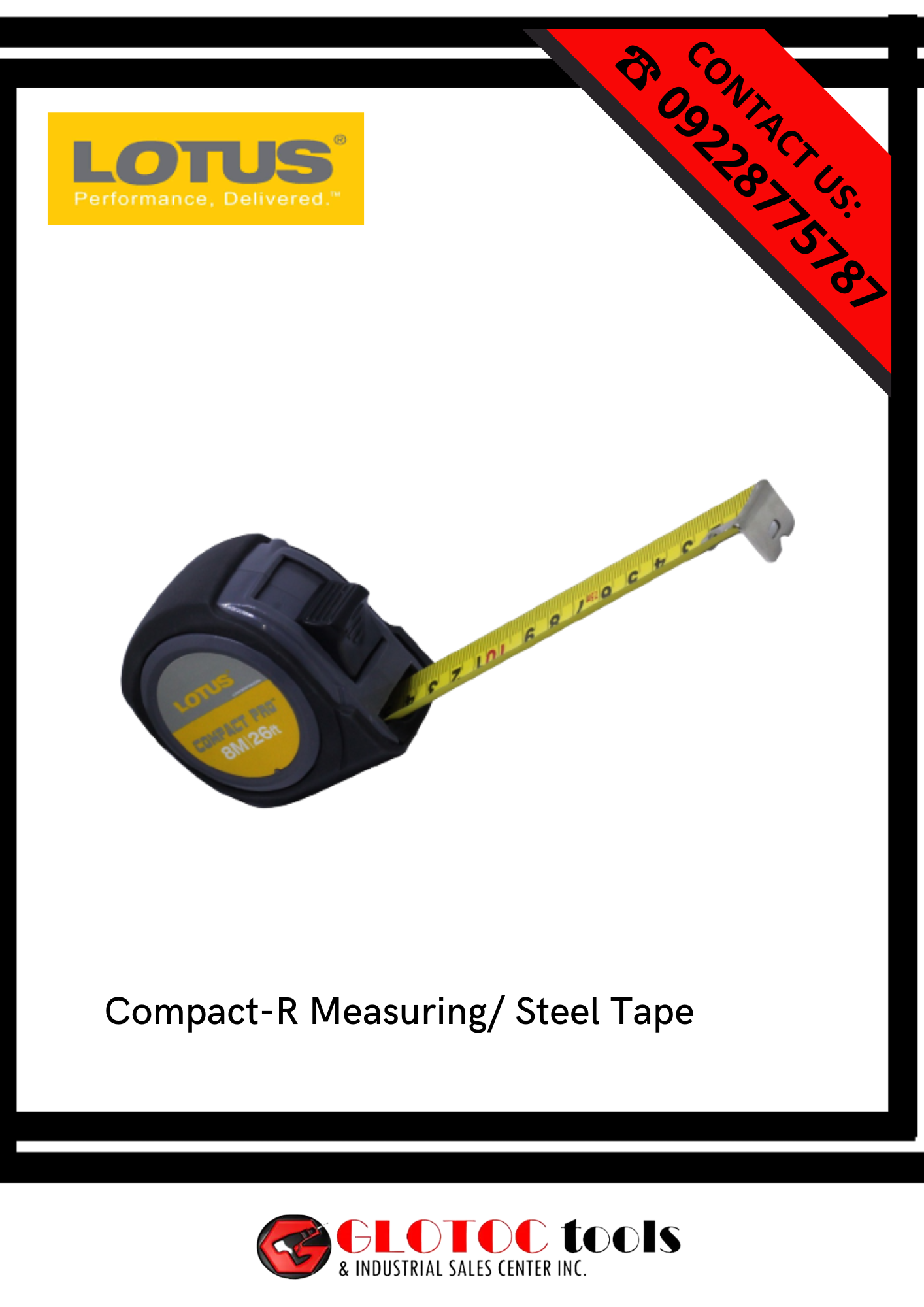 LOTUS Compact-R Measuring/ Steel Tape | Lazada PH