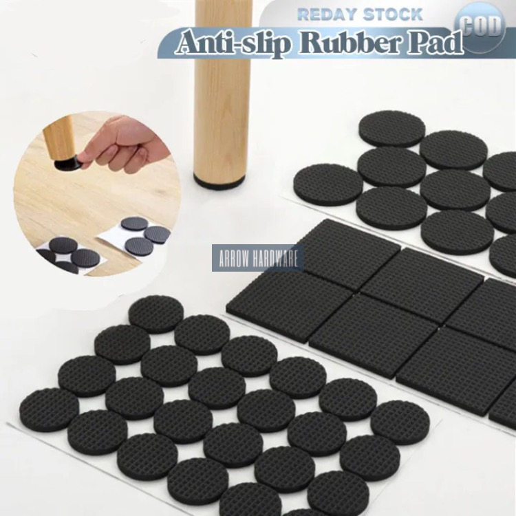 Self Adhesive Anti Slip Rubber Pad Floor Protector Furniture Chair Feet ...