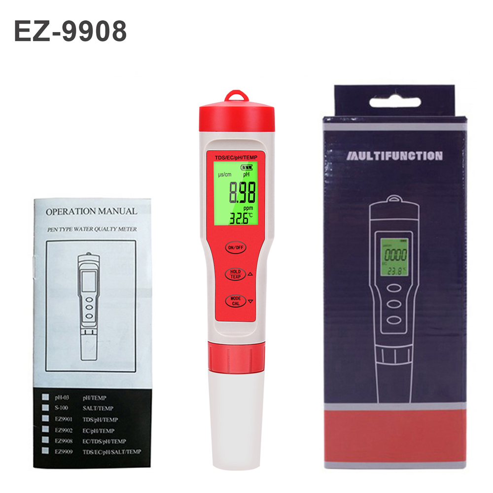 （100 Very good ）NOYAFA EZ-9908 Digital PH Meter 4 in 1 PHTDSTempEC ...