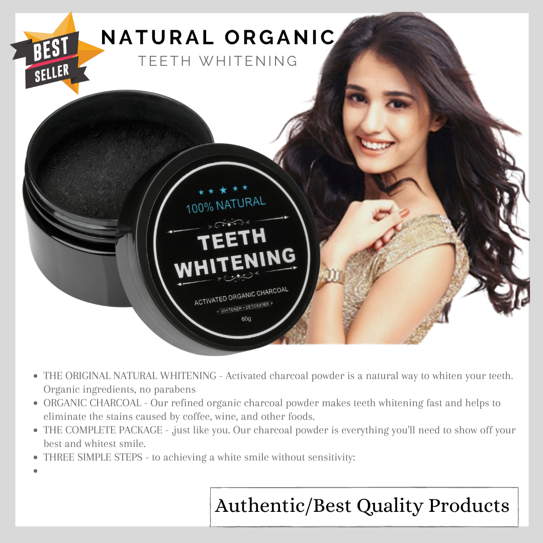 Teeth Whitening Original Activated Organic Charcoal Powder Toothpaste ...