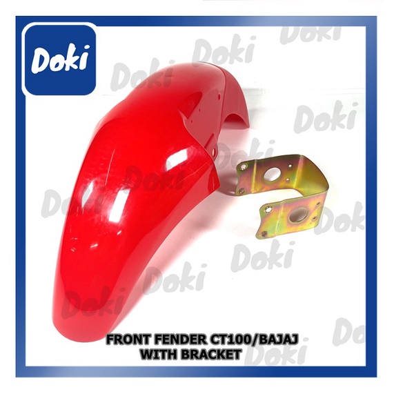 [DOKI MOTO] FRONT FENDER CT100/BAJAJ WITH BRACKET A68 | Lazada PH
