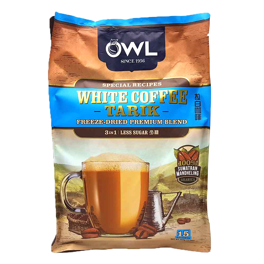 OWL 3-in-1 White Coffee Tarik Hazelnut /Original/ 3 in 1 Less Sugar ...