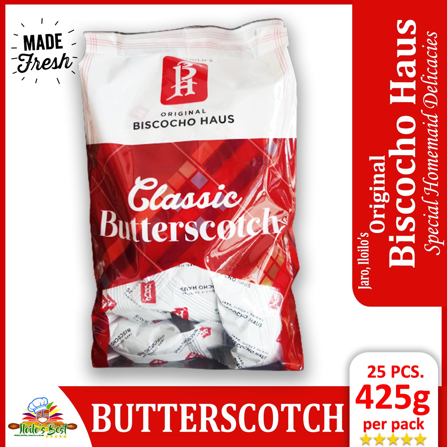 Special Butterscotch Big 2 Packs 425g each 25 Pieces Inside Iloilo ...