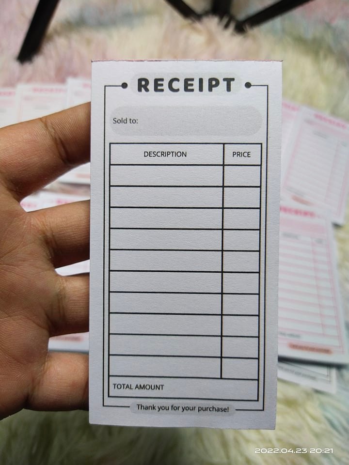 Cute Minimalist Receipt / Mini Receipt | Lazada PH
